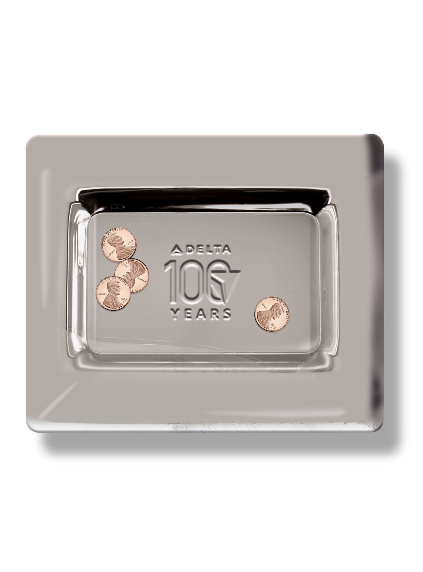 Medallion Chrome Trinket Tray| Delta Shop