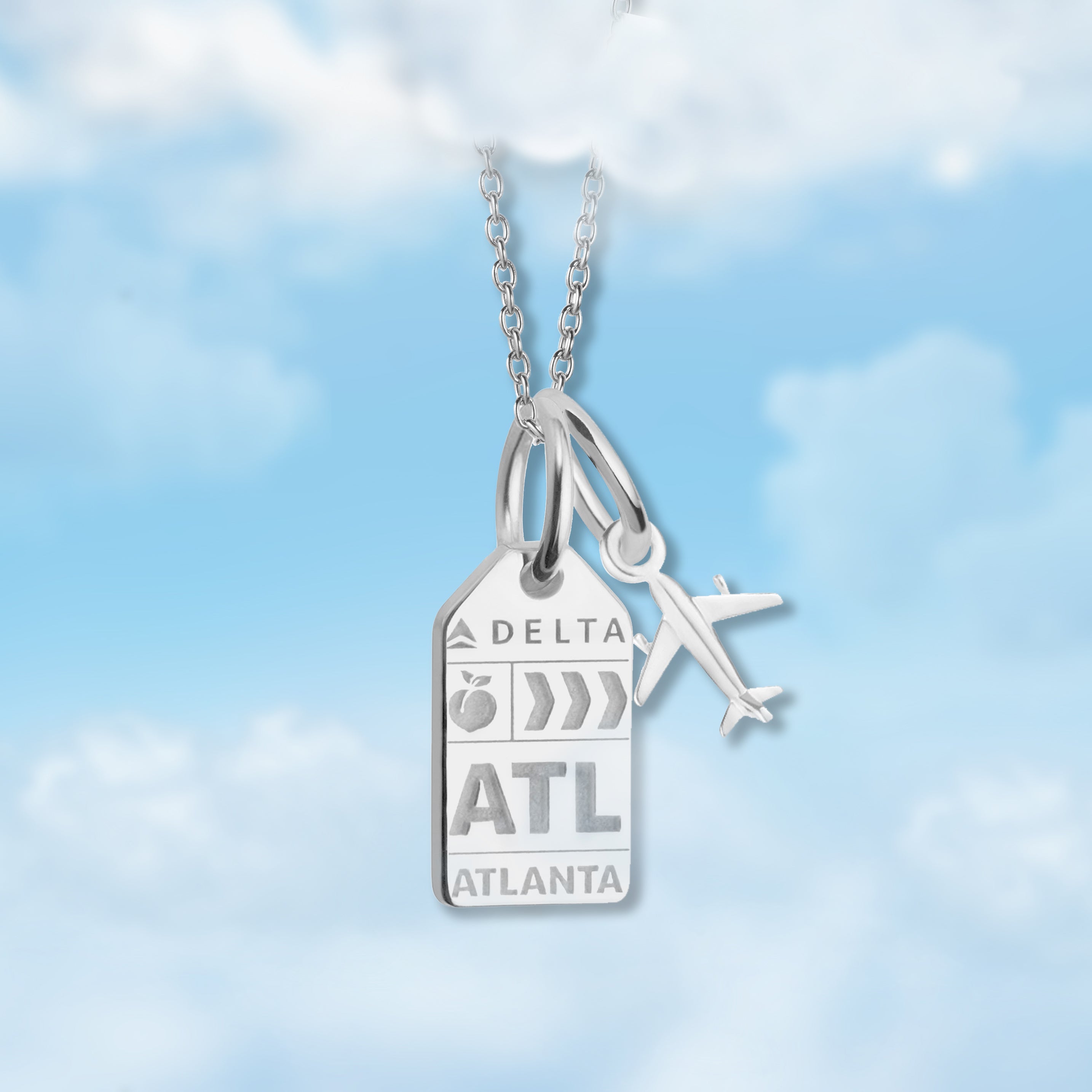 Mini Luggage Tag Charm Necklaces – Delta Shop